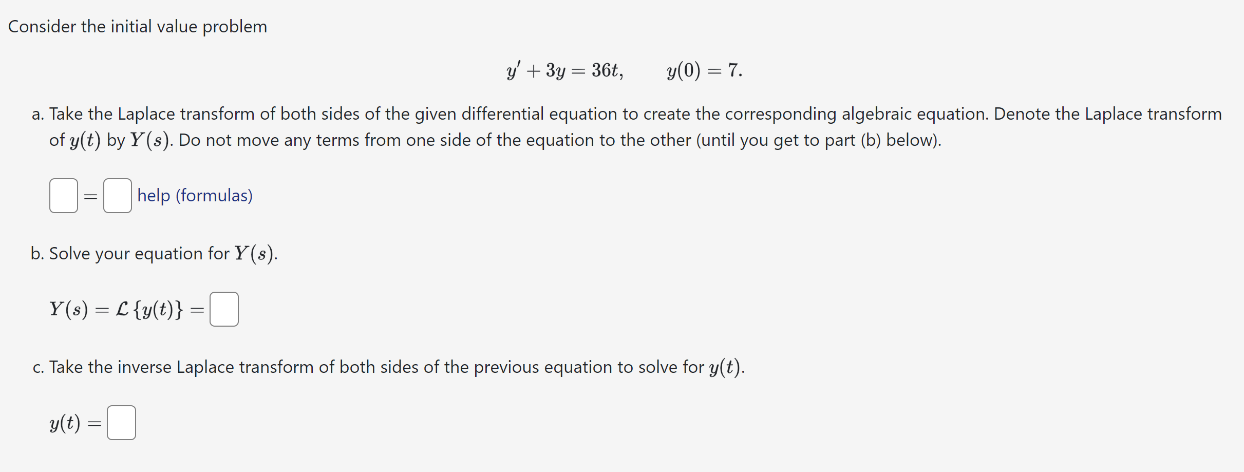 Solved Consider the initial value problem \\[ y^{\\prime}+3 | Chegg.com
