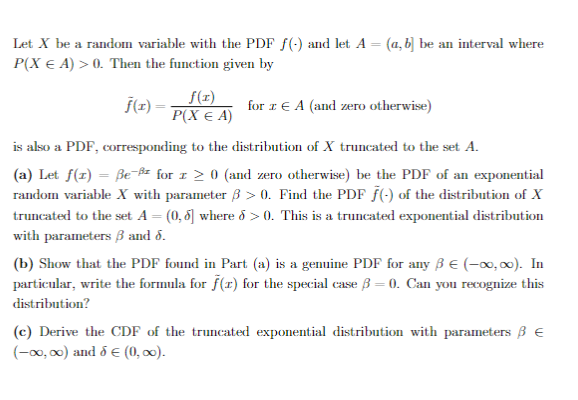 Solved Let x ﻿be a random variable with the PDF f(*) ﻿and | Chegg.com