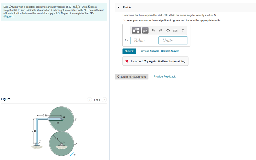 Solved Disk D turns with a constant clockwise angular | Chegg.com