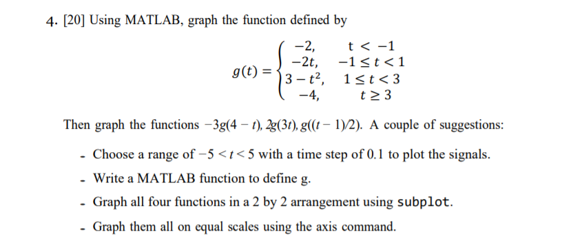 Solved Don't Forget the MATLAB part, include your | Chegg.com