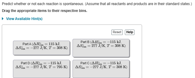 Solved Predict whether or ﻿not each reaction is | Chegg.com