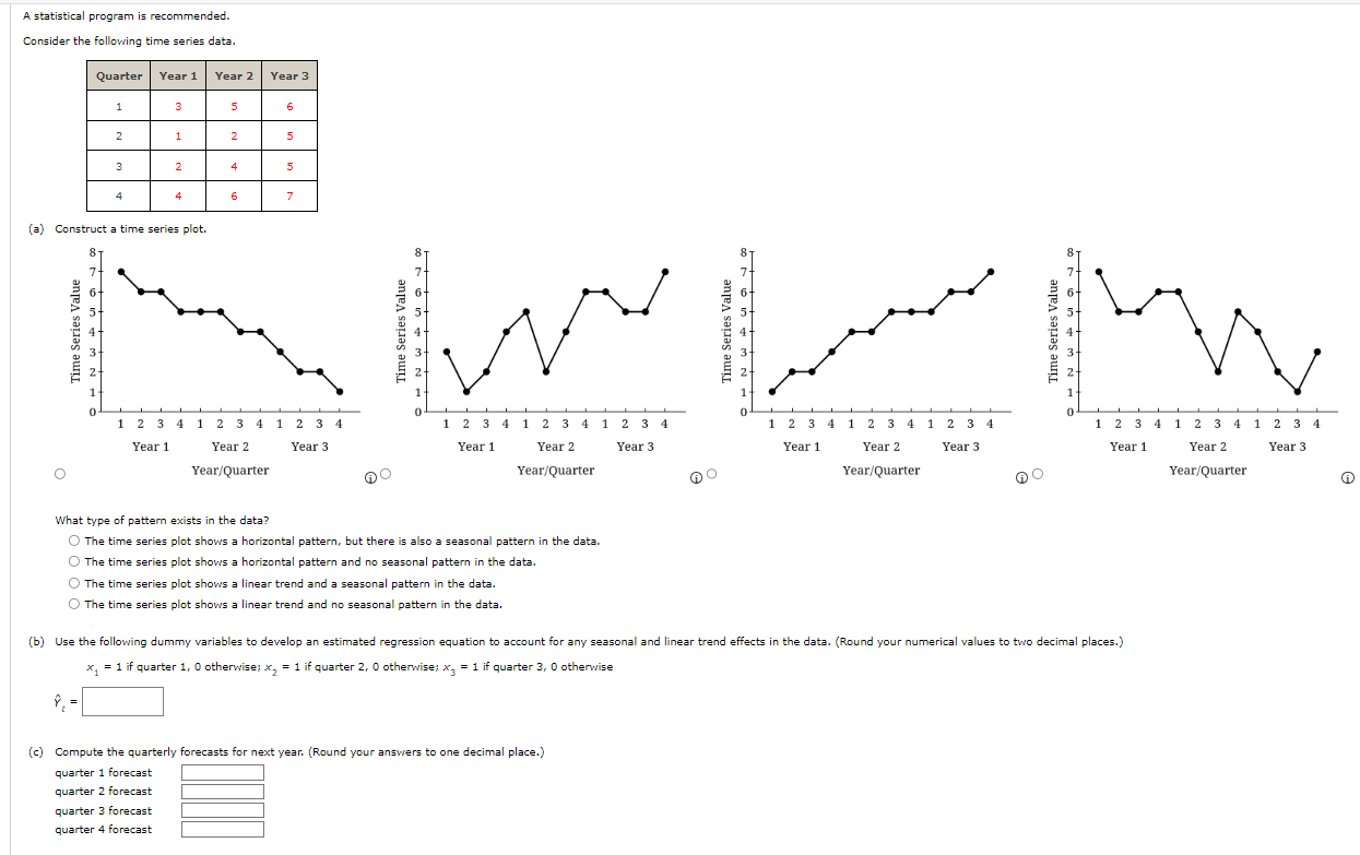 Solved A statistical program is recommended. Consider the | Chegg.com