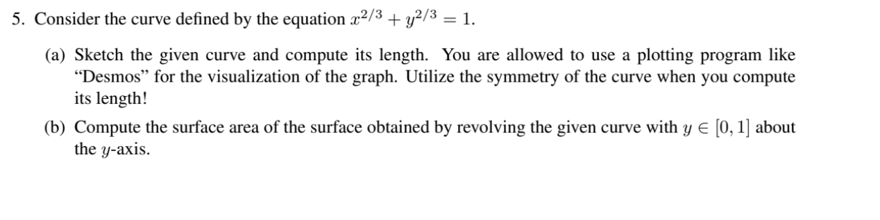 Solved 5. Consider the curve defined by the equation | Chegg.com