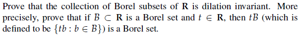 Solved Prove that the collection of Borel subsets of R is | Chegg.com
