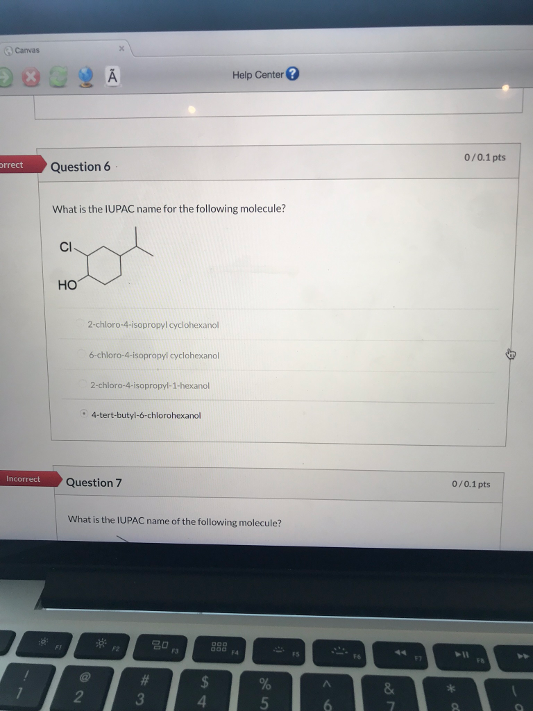 Solved Canvas Help Center? 0/0.1 pts orrect Question 6 What | Chegg.com