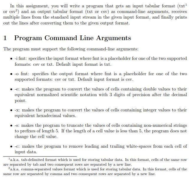 Solved In this assignment, you will write a program that | Chegg.com