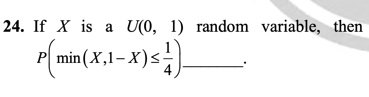 Solved If x ﻿is a U(0,1) ﻿random variable, | Chegg.com