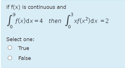 Solved if f(x) is continuous and f(x)dx=4 then 4 S*x+x?)dx = | Chegg.com