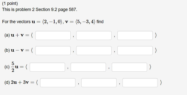 Solved (1 point) Find a unit vector that has the same | Chegg.com