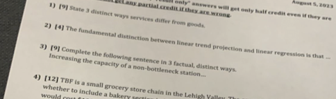 Solved 2) (4) The fundamental distinction between linear | Chegg.com