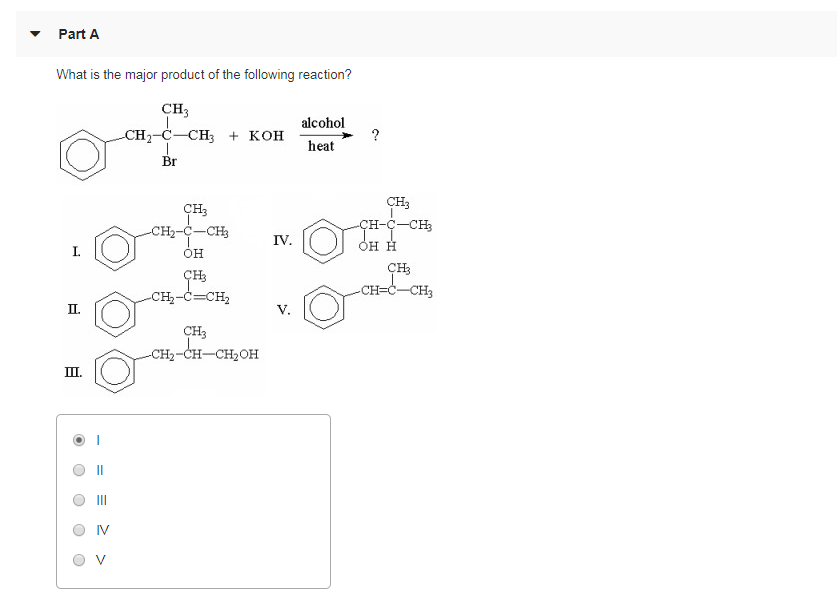 Solved ? Part A What is the major product of the following | Chegg.com Solved ? Part A What is the major product of the following | Chegg.com