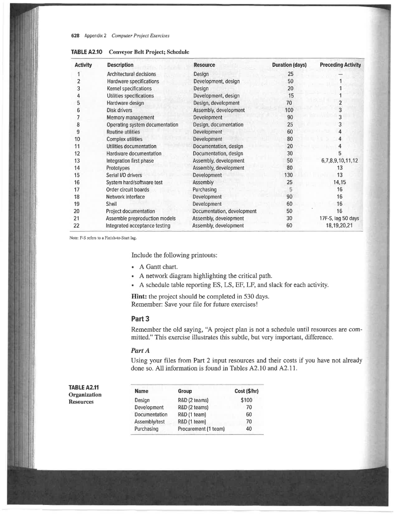 626 Appendix 2 Computer Project Exercises Part B You | Chegg.com