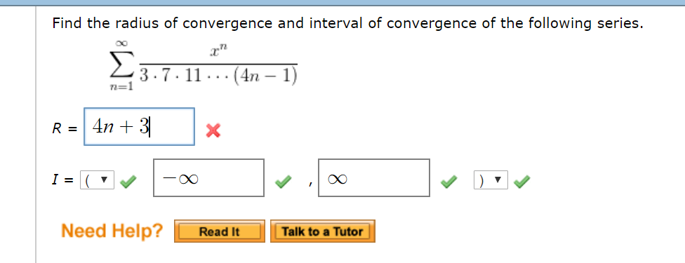 Solved Find the radius of convergence and interval of | Chegg.com