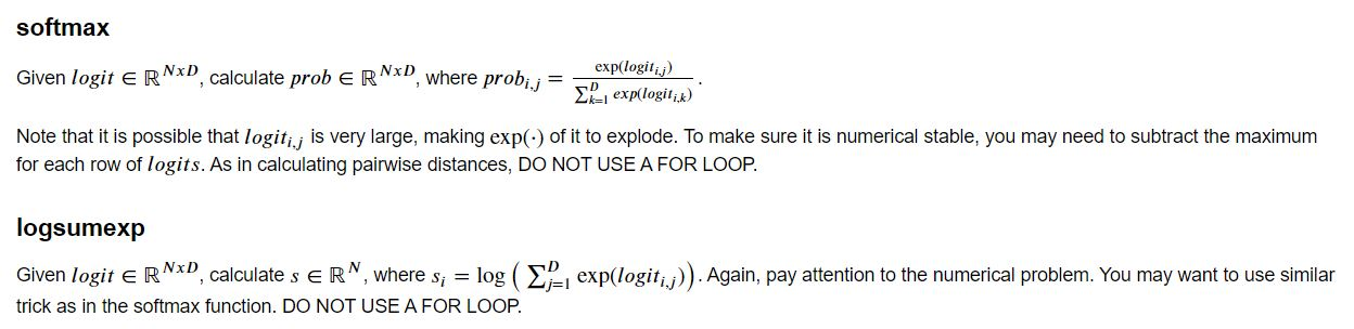Solved softmax Given logit E R NxD, calculate prob ER NxD | Chegg.com