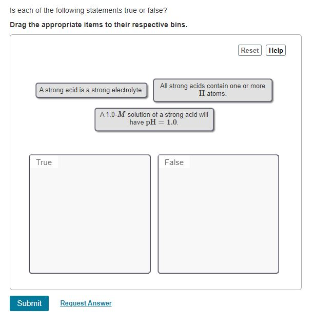Solved Is each of the following statements true or false? | Chegg.com