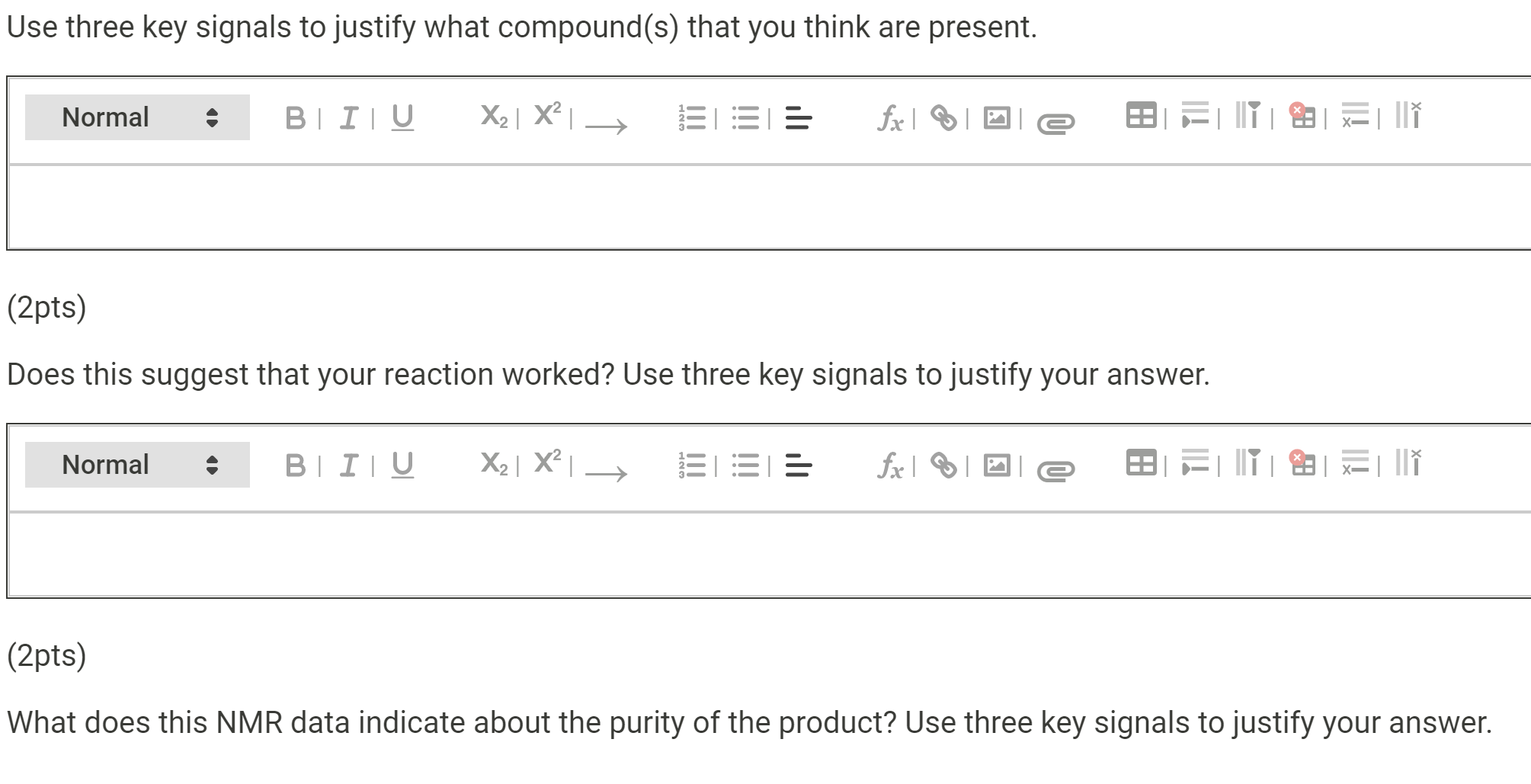 Solved Use the following NMR Data to fill out the chart | Chegg.com