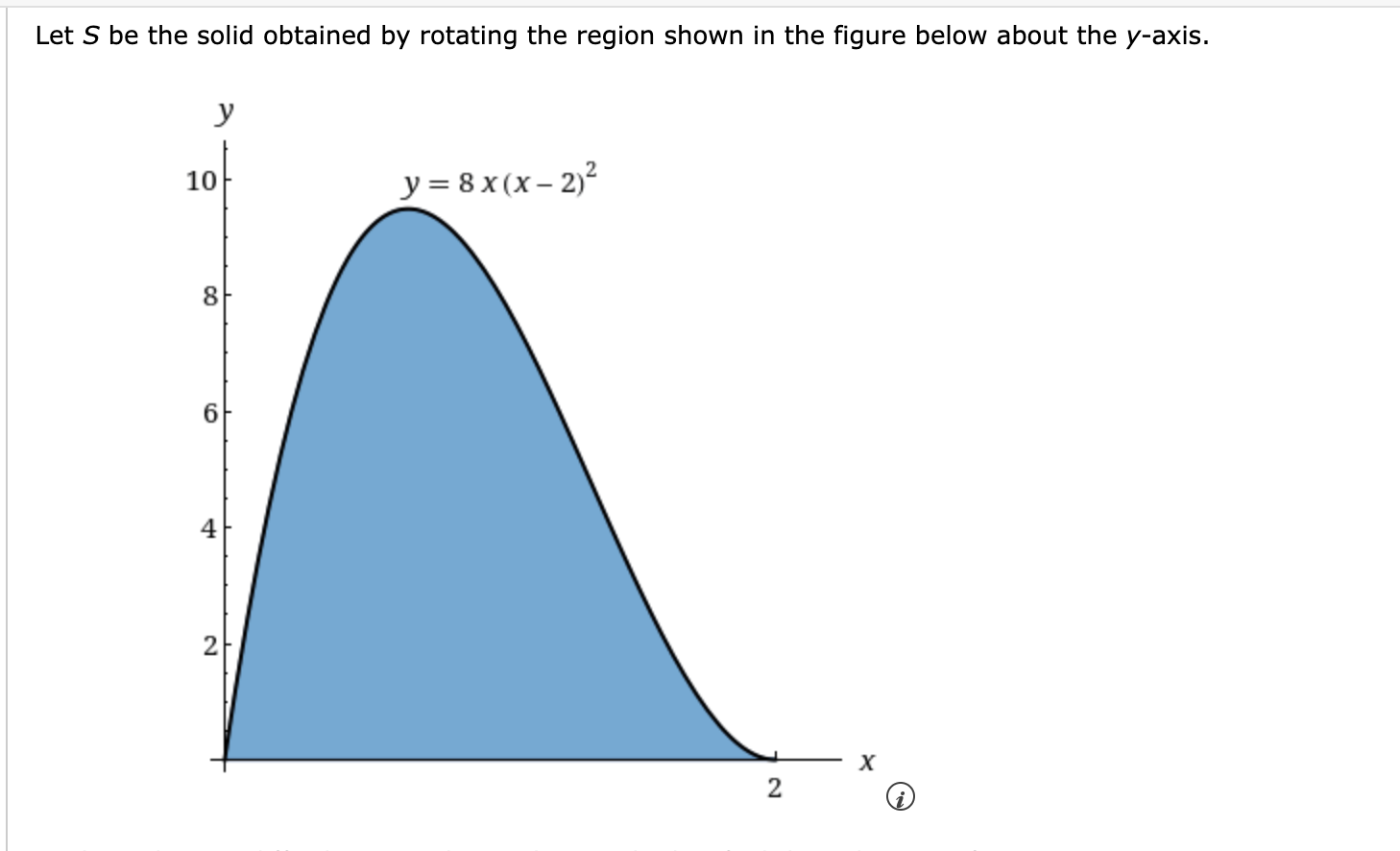 Solved Let S be the solid obtained by rotating the region | Chegg.com