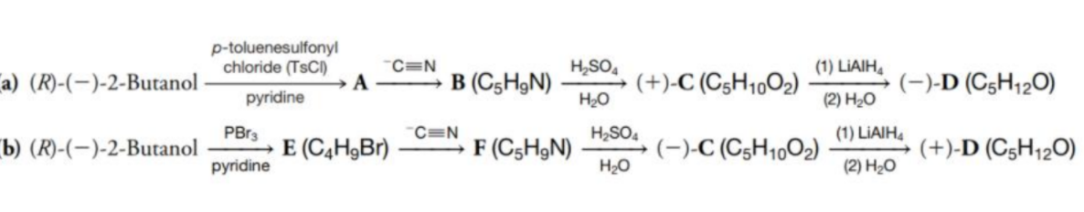 Solved p-toluenesulfonyl chloride (TCI) a) (R)-(-)-2-Butanol | Chegg.com