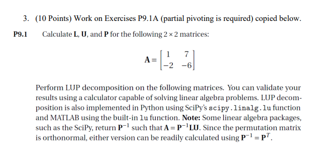 Solved 3. (10 Points) Work on Exercises P9.1A (partial | Chegg.com