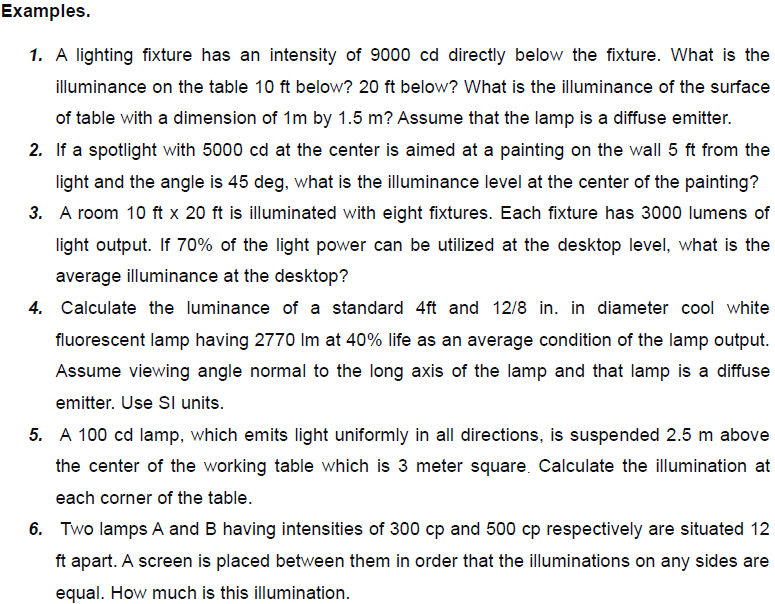 Solved Examples.A lighting fixture has an intensity of 9000 | Chegg.com Solved Examples.A lighting fixture has an intensity of 9000 | Chegg.com