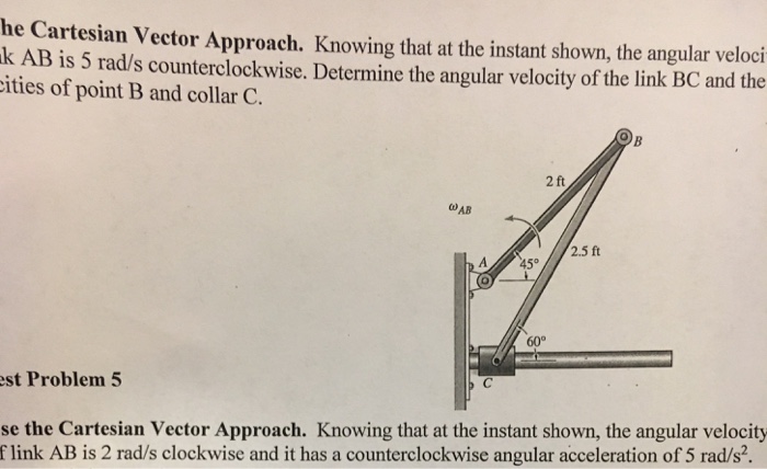 Solved Cartesian Vector Approach. Knowing that at the | Chegg.com