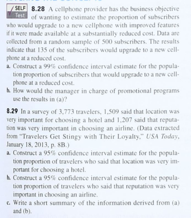 Solved SELF 8.28 A cellphone provider has the business | Chegg.com