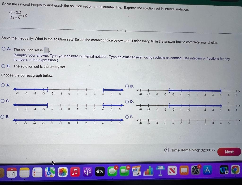 Solved Solve the rational inequality and graph the solution | Chegg.com
