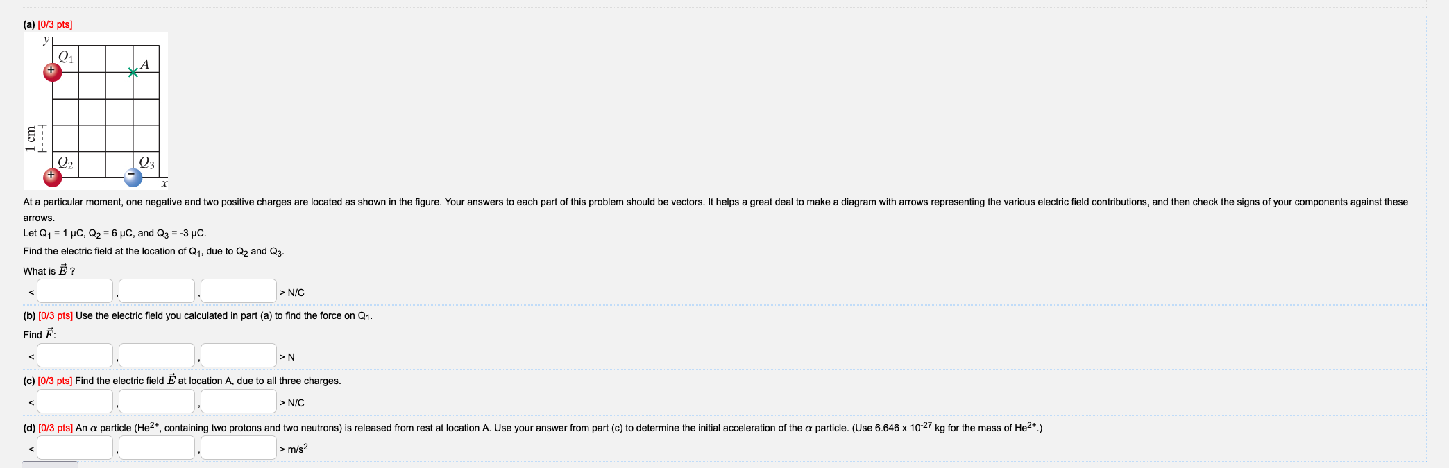 Solved (a) [n/3nts] arrows. Let Q1=1μC,Q2=6μC, and Q3=−3μC. | Chegg.com