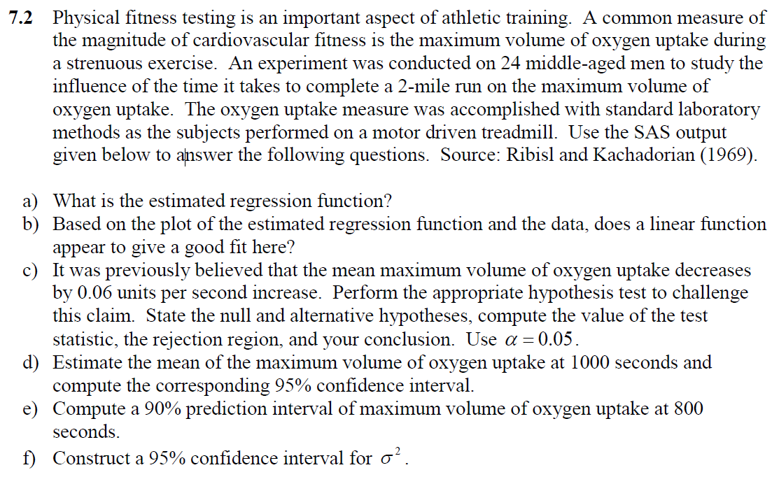 Solved 7.2 Physical fitness testing is an important aspect | Chegg.com