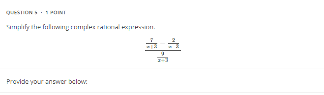Solved Simplify the following complex rational expression. | Chegg.com