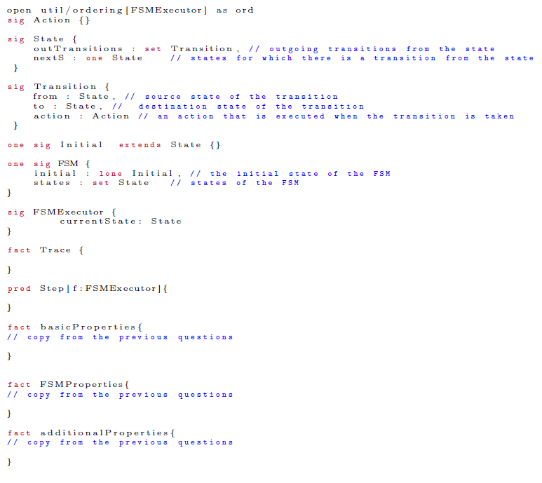 Solved Let us assume that the execution of an FSM starts | Chegg.com