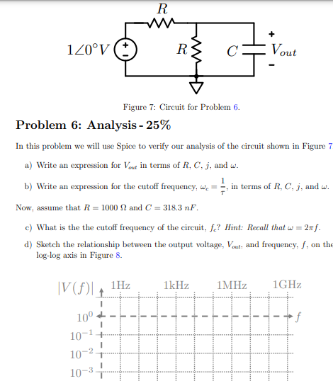 Solved rigure /: Circut for rroblem b.Problem 6: | Chegg.com