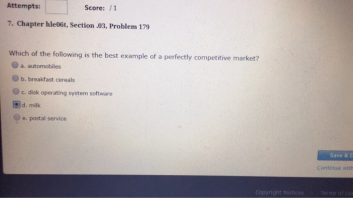 Solved Attempts: Score: /1 2. Chapter hle06t, Section.03, | Chegg.com Solved Attempts: Score: /1 2. Chapter hle06t, Section.03, | Chegg.com