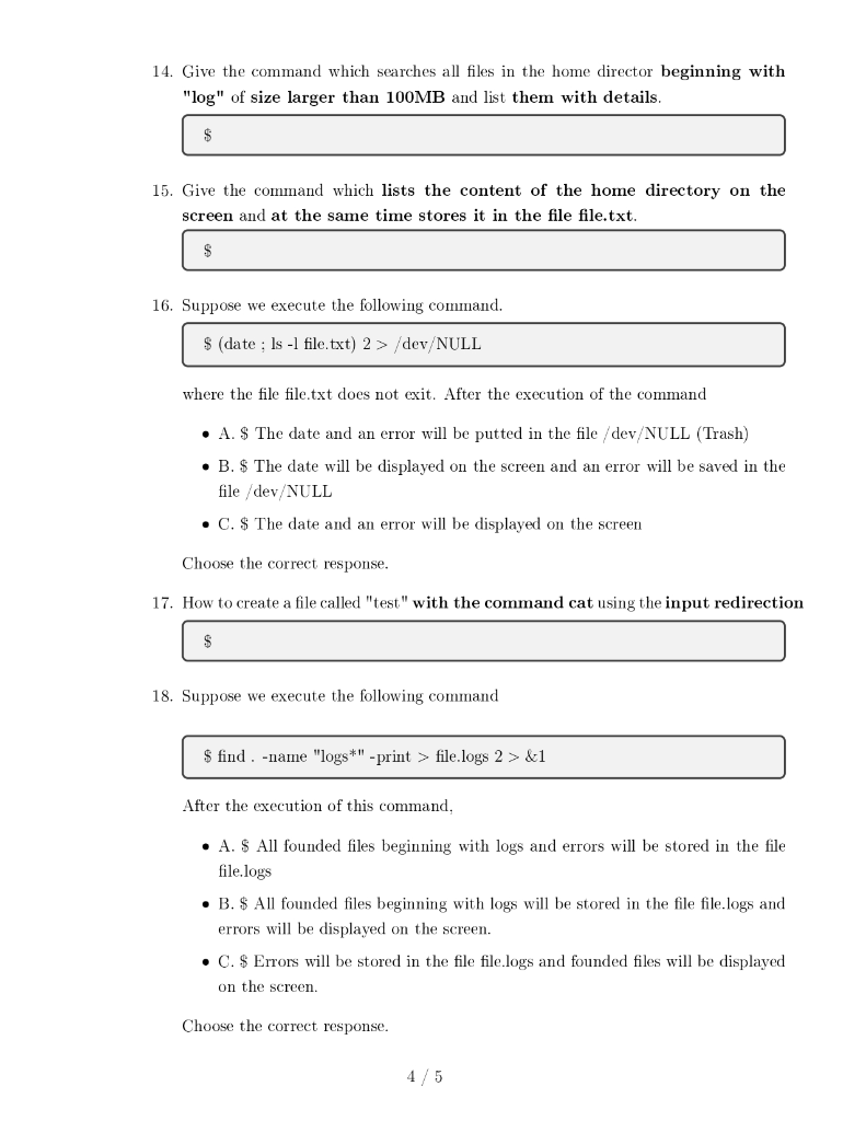 linux Homework #2 System Programming 1. Give the | Chegg.com