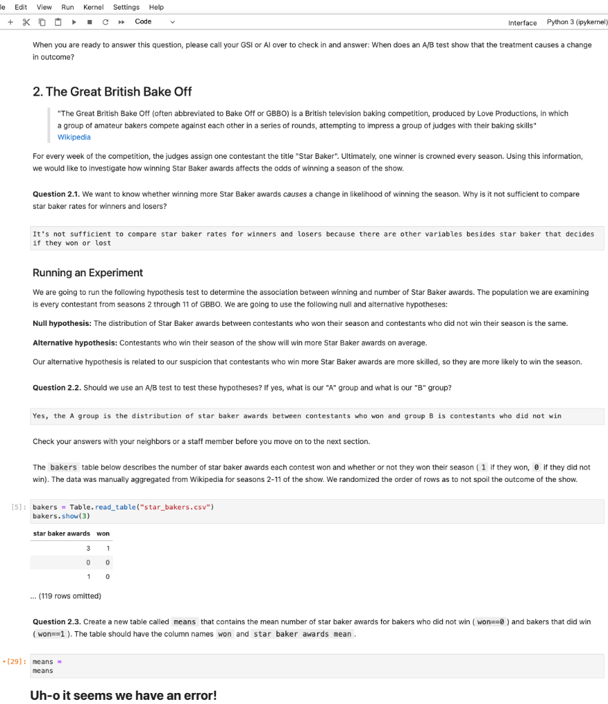 Solved le Edit View Run Kernel Kernel Settings Help C Code + | Chegg.com