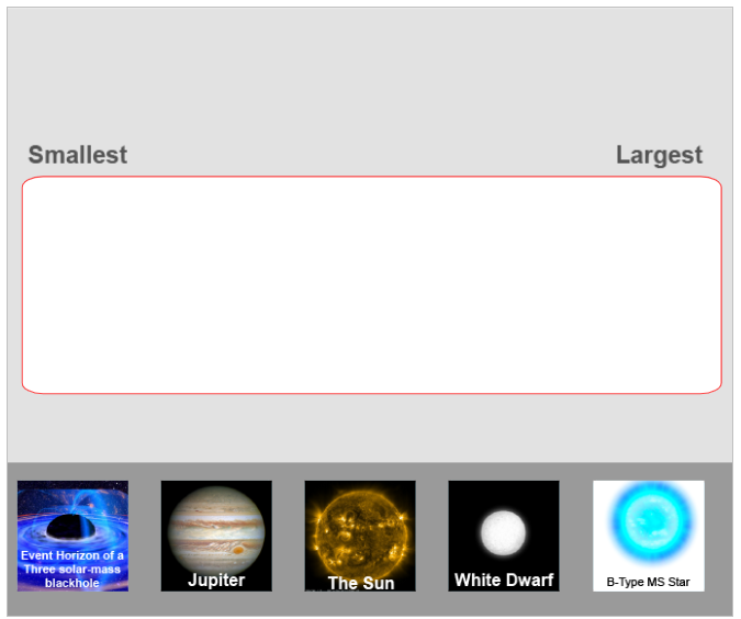 Arrange the astronomical objects in order of size, | Chegg.com