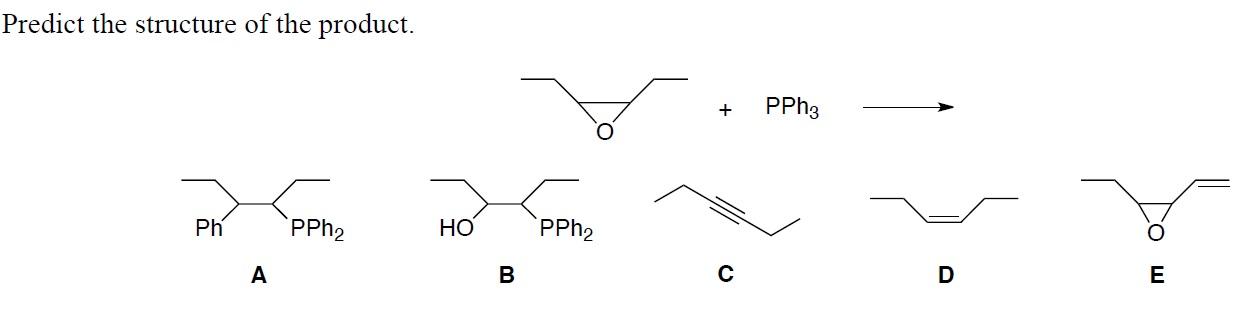 Solved Predict the structure of the product. + PPh3 Ph PPh2 | Chegg.com