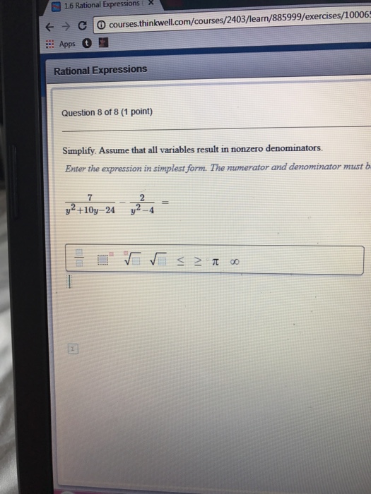 Solved Simplify. Assume that all variables result in nonzero | Chegg.com