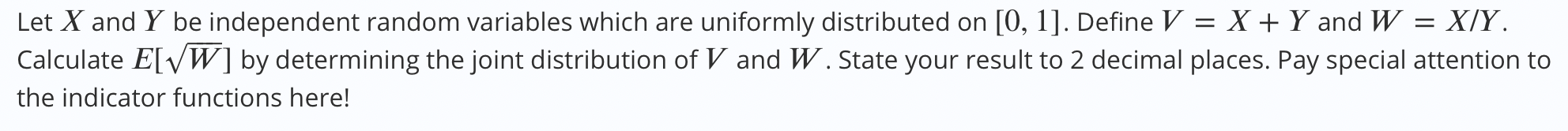Solved Let x ﻿and Y ﻿be independent random variables which | Chegg.com