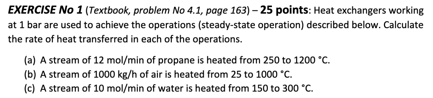 Solved EXERCISE No 1 (Textbook, problem No 4.1, page 163) - | Chegg.com
