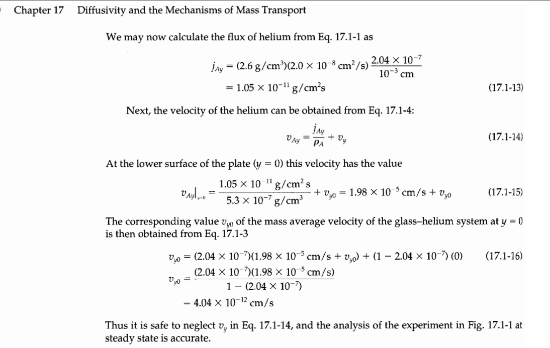 Solved EXAMPLE 17.1-1 Diffusion of Helium through Pyrex | Chegg.com