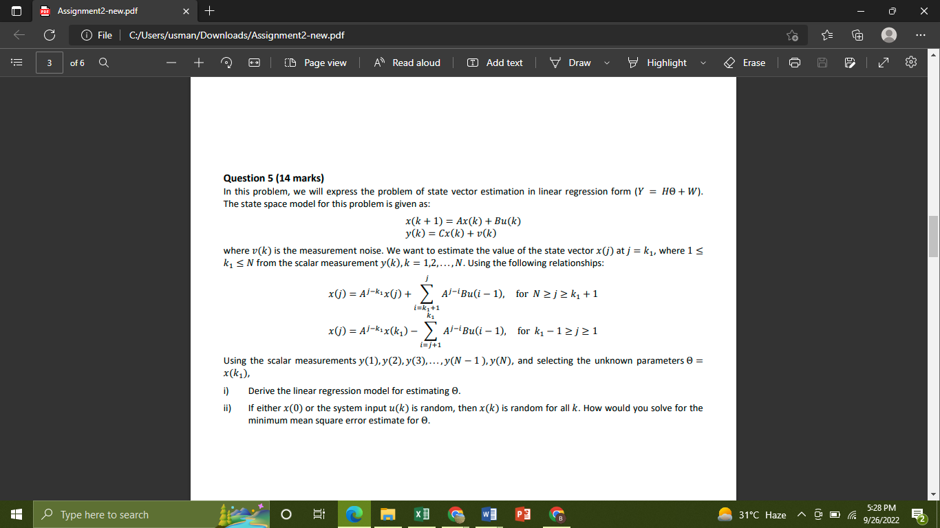 In this problem, we will express the problem of state | Chegg.com