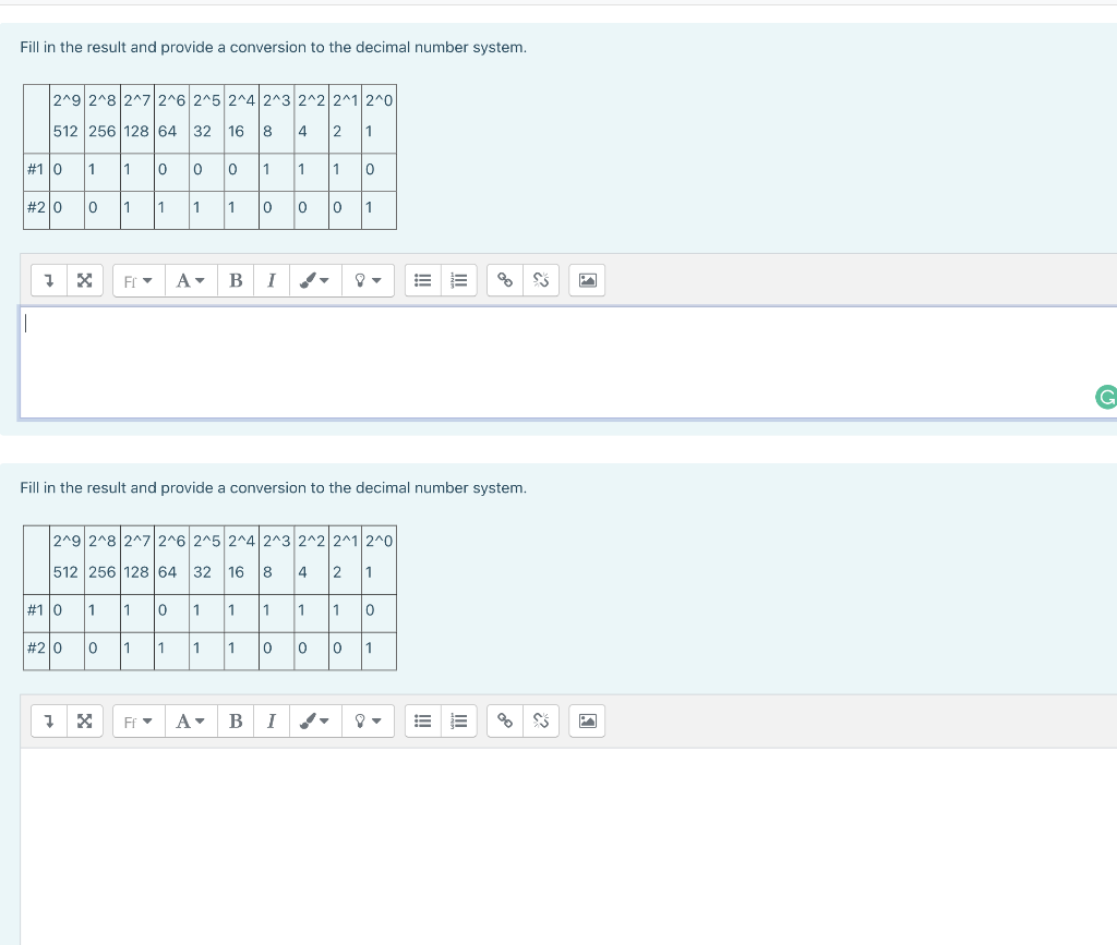 Solved Fill in the result and provide a conversion to the | Chegg.com