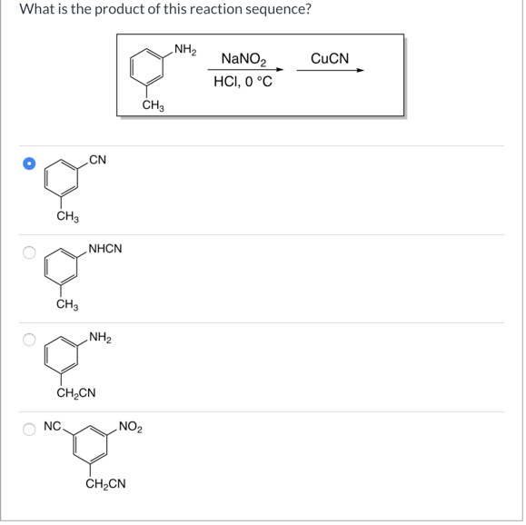 Solved What is the product of this reaction sequence? | | Chegg.com