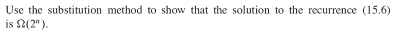 Solved Use the substitution method to show that the solution | Chegg.com