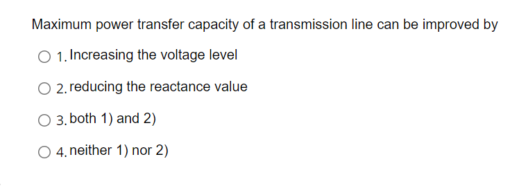 Solved Maximum power transfer capacity of a transmission | Chegg.com