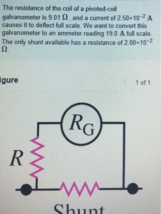 Solved The resistance of the coil of a pivoted-coil | Chegg.com