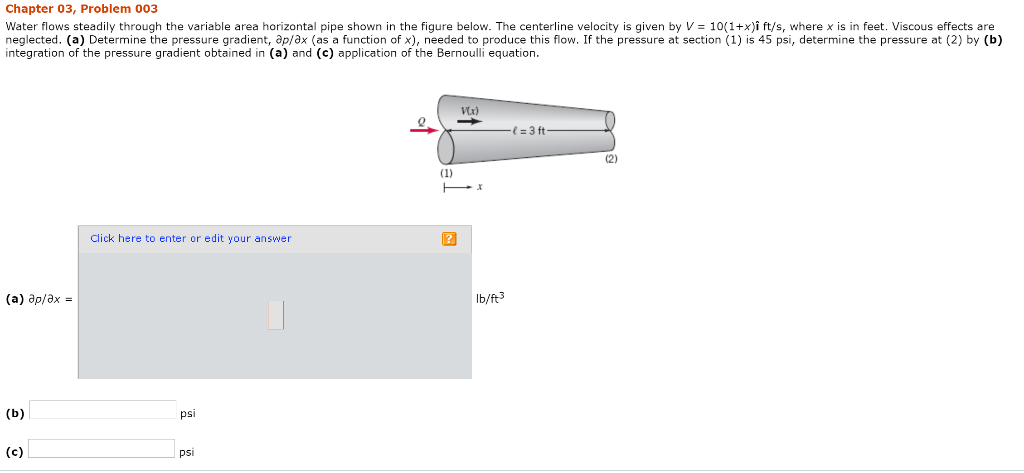 Solved Chapter 03, Problem 003 Water flows steadily through | Chegg.com