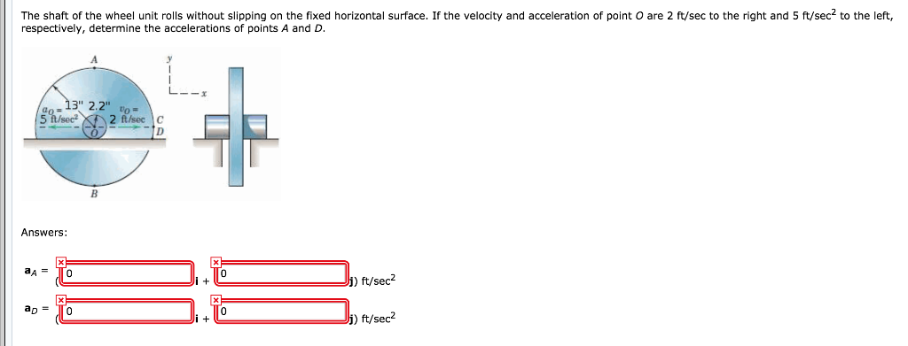 Solved The shaft of the wheel unit rolls without slipping on | Chegg.com