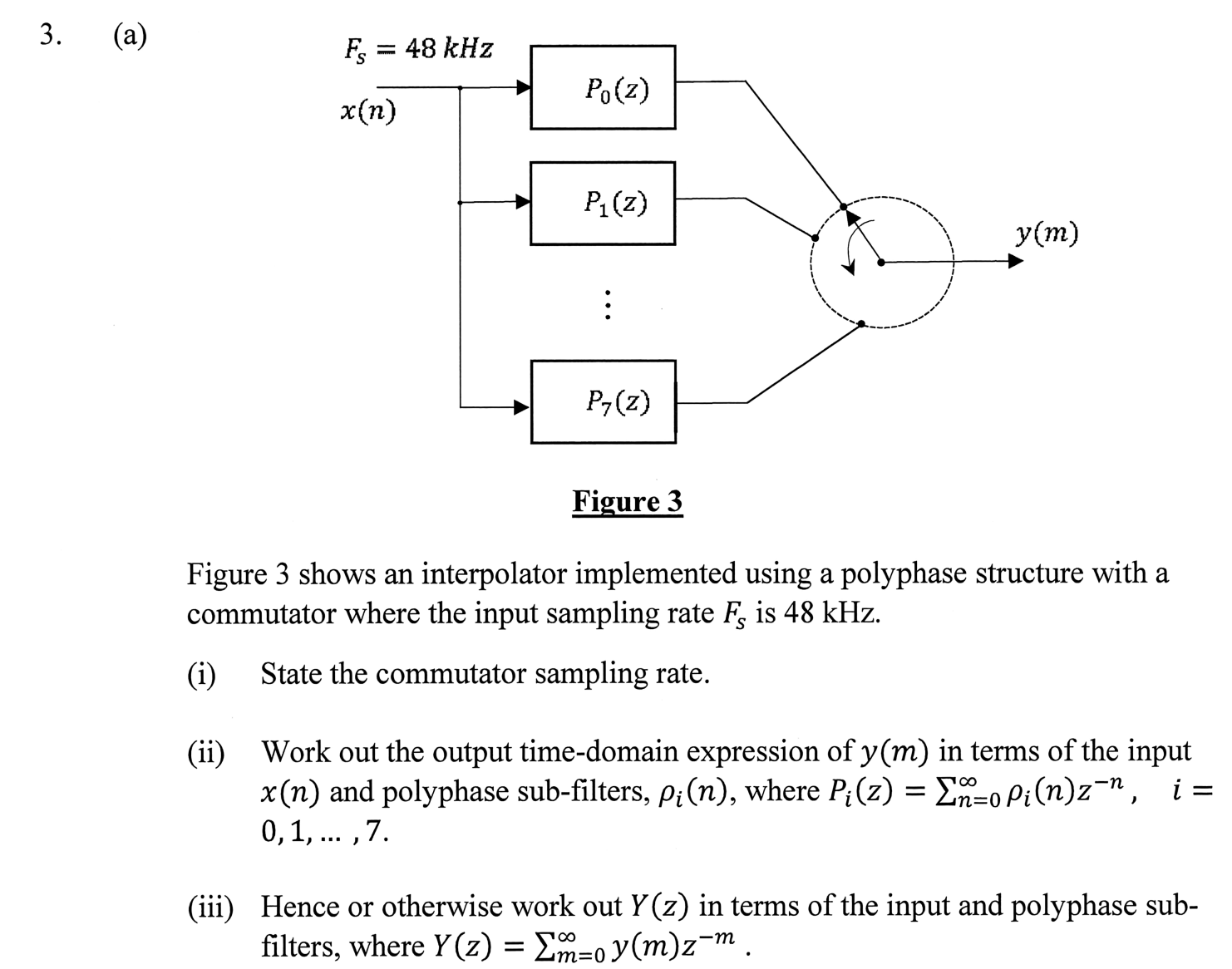 Solved Figure 3 shows an interpolator implemented using a | Chegg.com